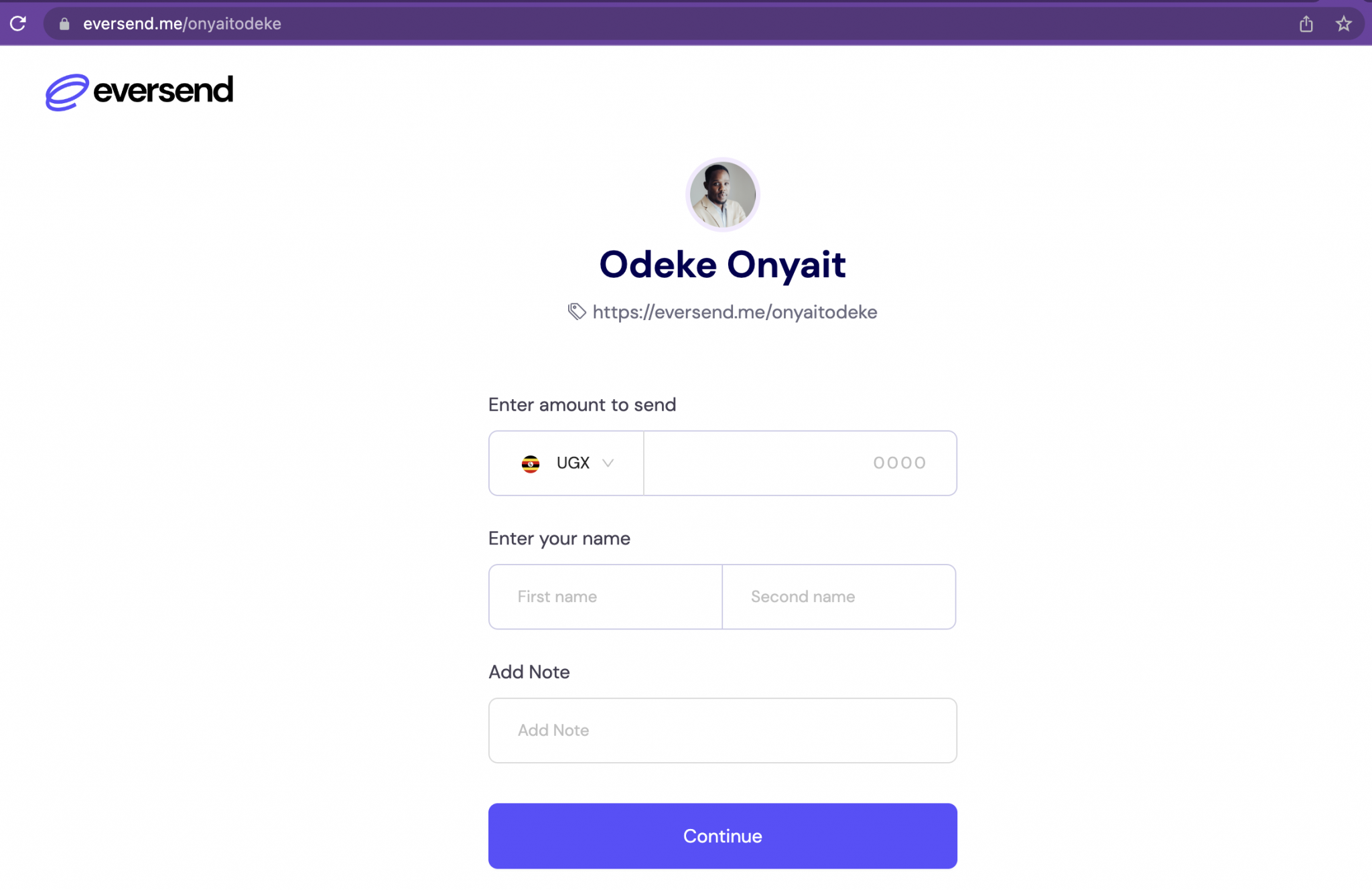 Eversend payment tags - Receive payments from customers or friends ...